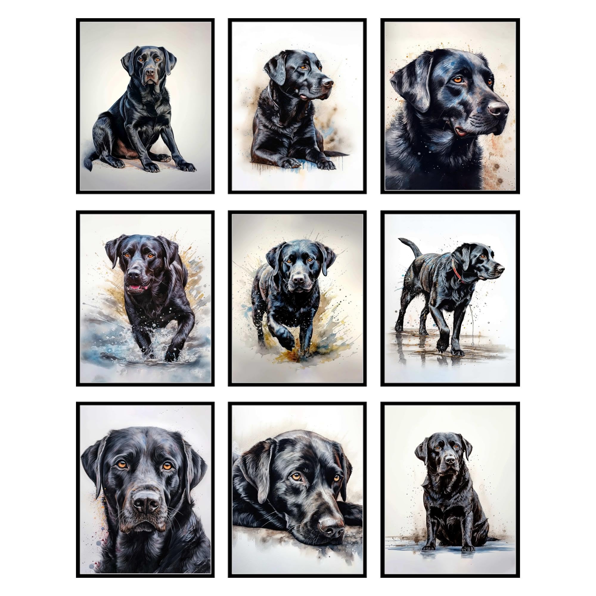 Amazon.com: BigWig Prints Black Lab Decor - Black Lab Art, Labrador ...