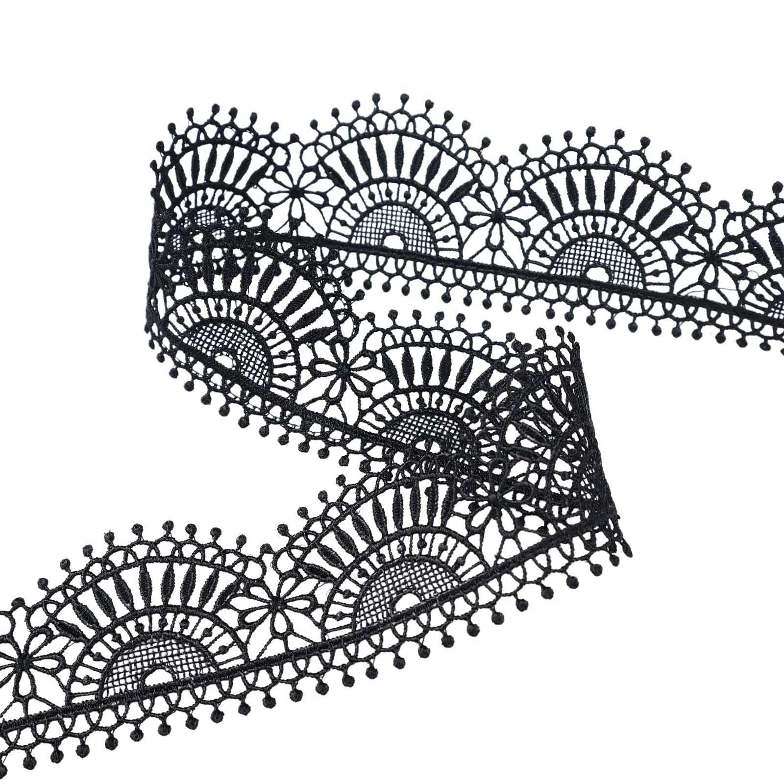 Amazon.com: IDONGCAI Venice Lace Trim，Scalloped Embroidery Lace Ribbon ...