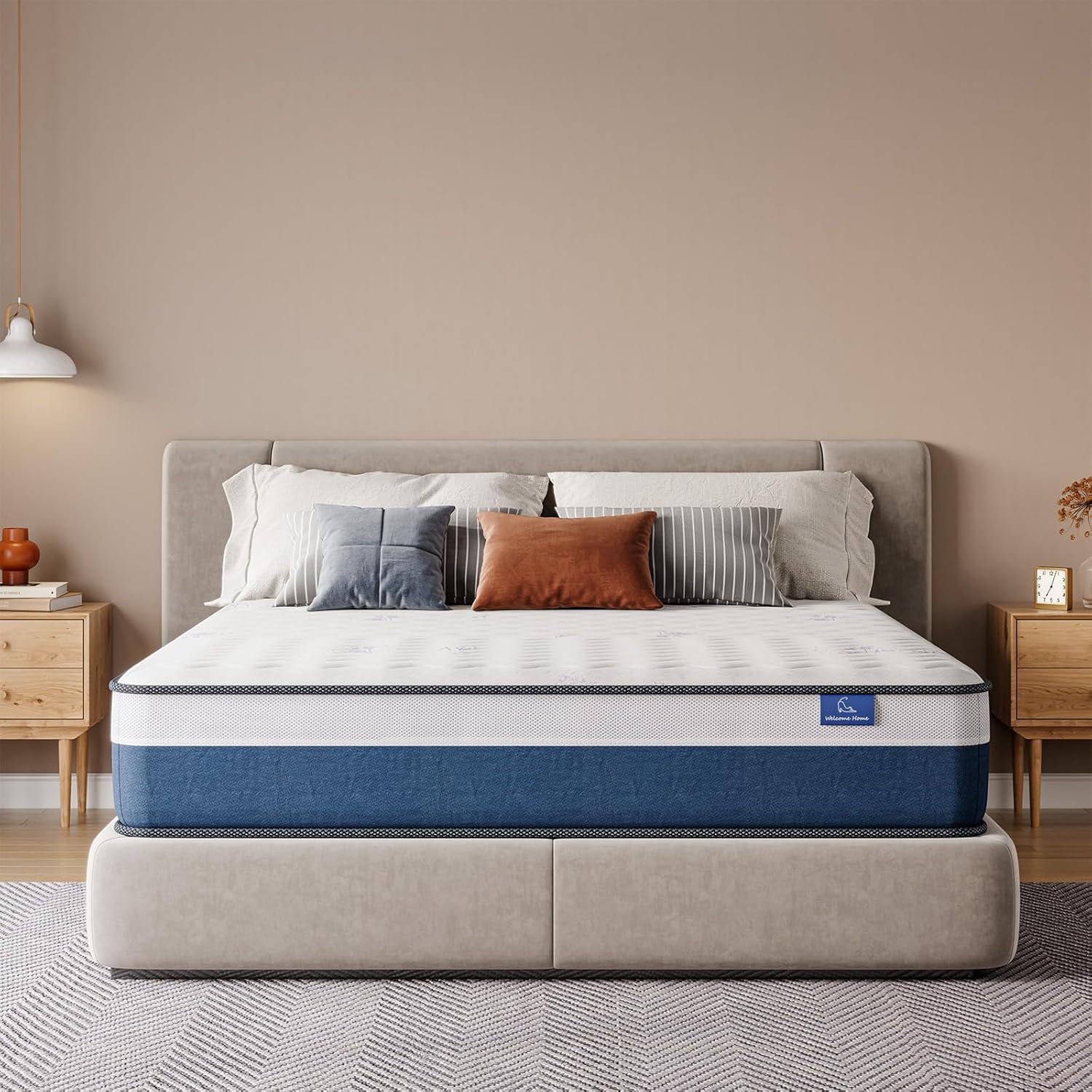 Amazon.com: Vesgantti Full Mattress, 12 Inch Innerspring Hybrid Full Size Mattresses, Medium ...