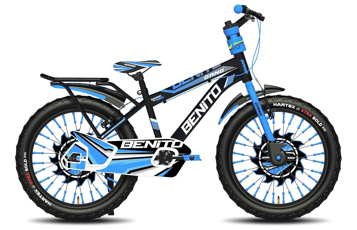 GANG Benito Non-Suspension V-Brake with IBC 20T (Frame : 11 Inches) Single Speed Kids Bike ...