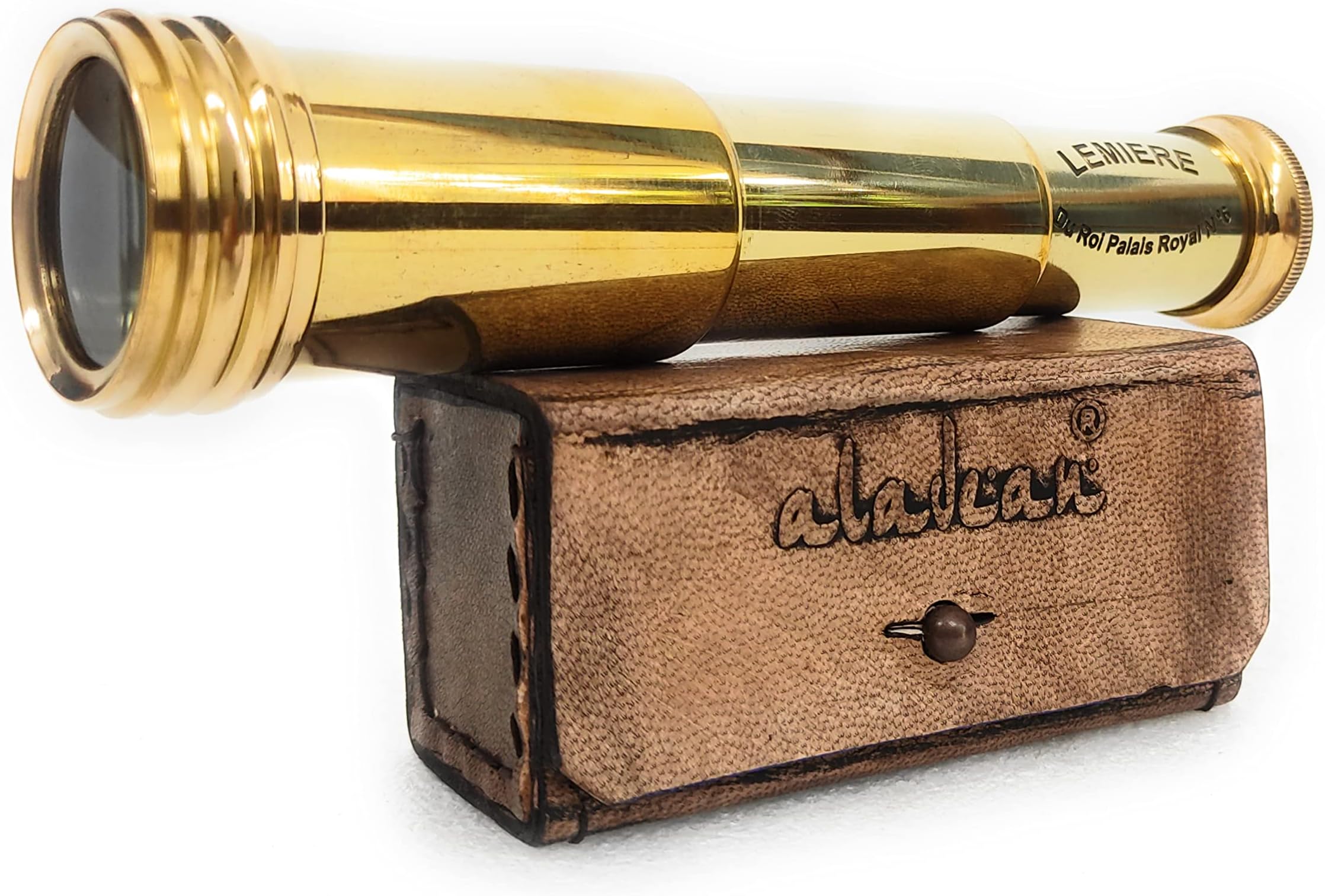 Amazon.com: 6" Handheld Brass Telescope with Wooden Box - Pirate ...