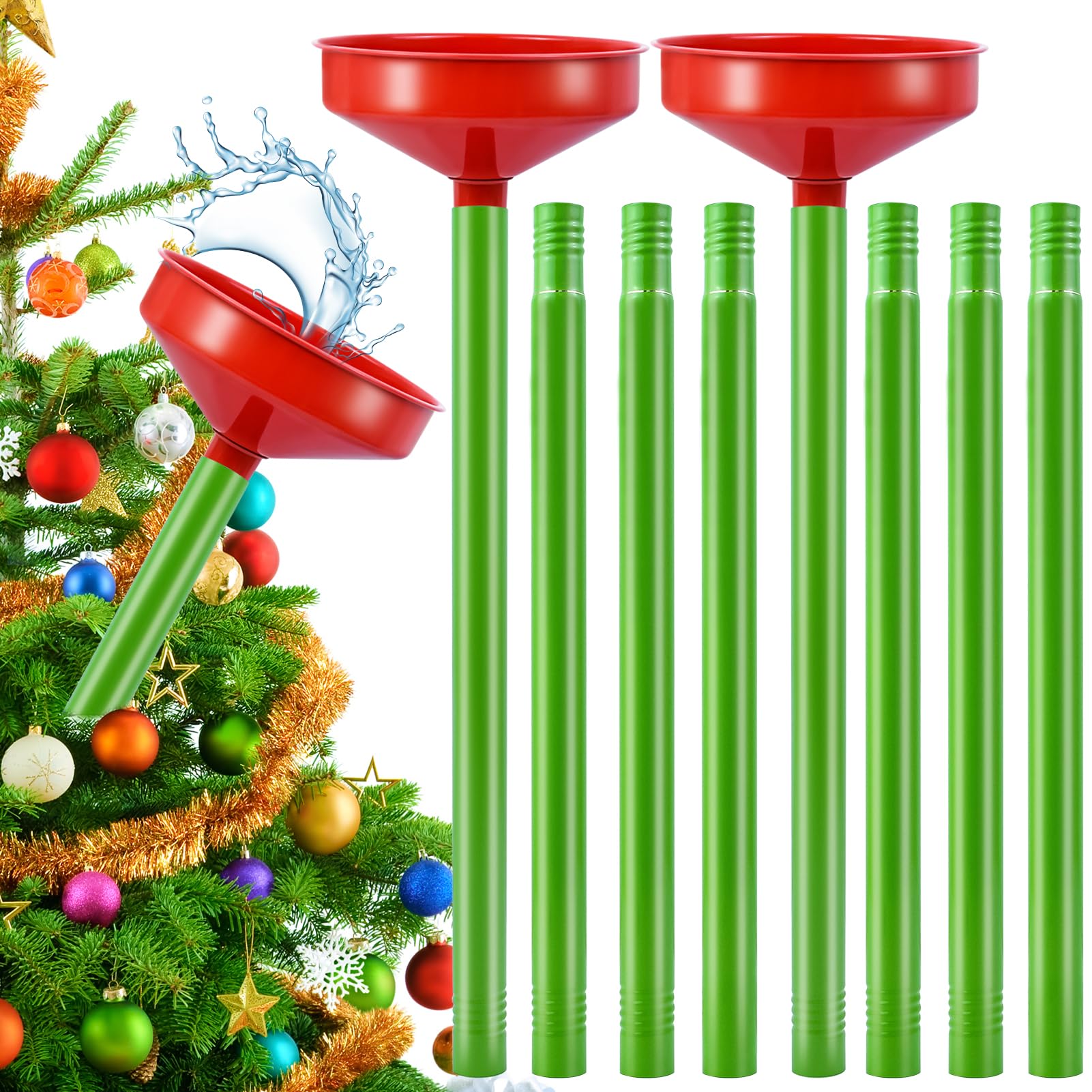 Amazon.com: 2Sets 47Inch Christmas Tree Watering Funnel, Wide Spout ...