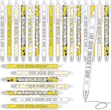 Amazon.com : Jetec 60 Pcs Duck Pens Gifts Inspirational Cute Ballpoint ...