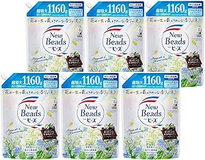 Amazon | 花王 ニュービーズ ピュアクラフト 消臭&白さ 五分咲きすずらんの香り配合 柔軟剤入り ミューゲ&カモミールの香りつめかえ用 超特大 1160g × 6個入り ケース販売 ...