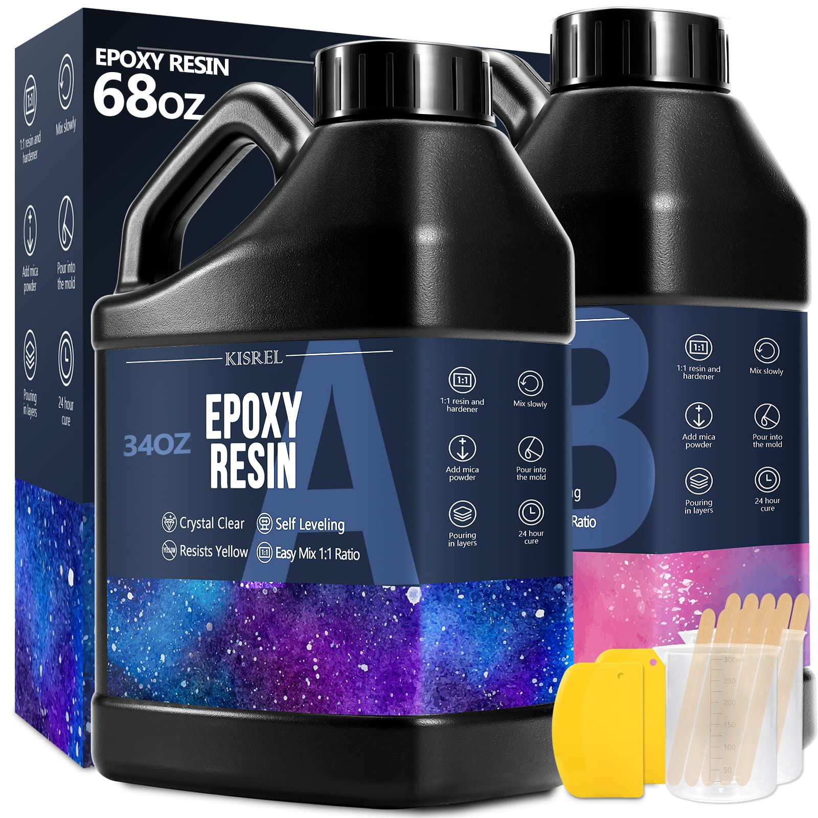 Resina epoxídica de 68 onzas,...B0B7DZ4YPN | Encarguelo.com