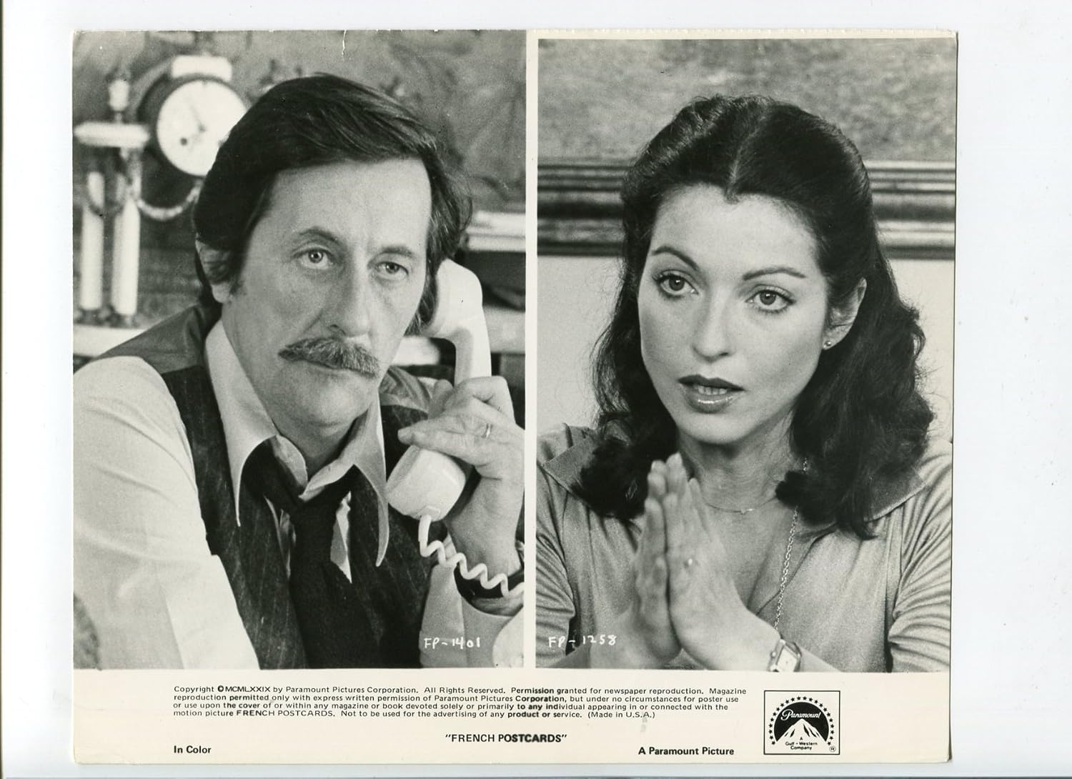 MOVIE PHOTO: French postcards-Valerie Quennessen and David Marshall ...