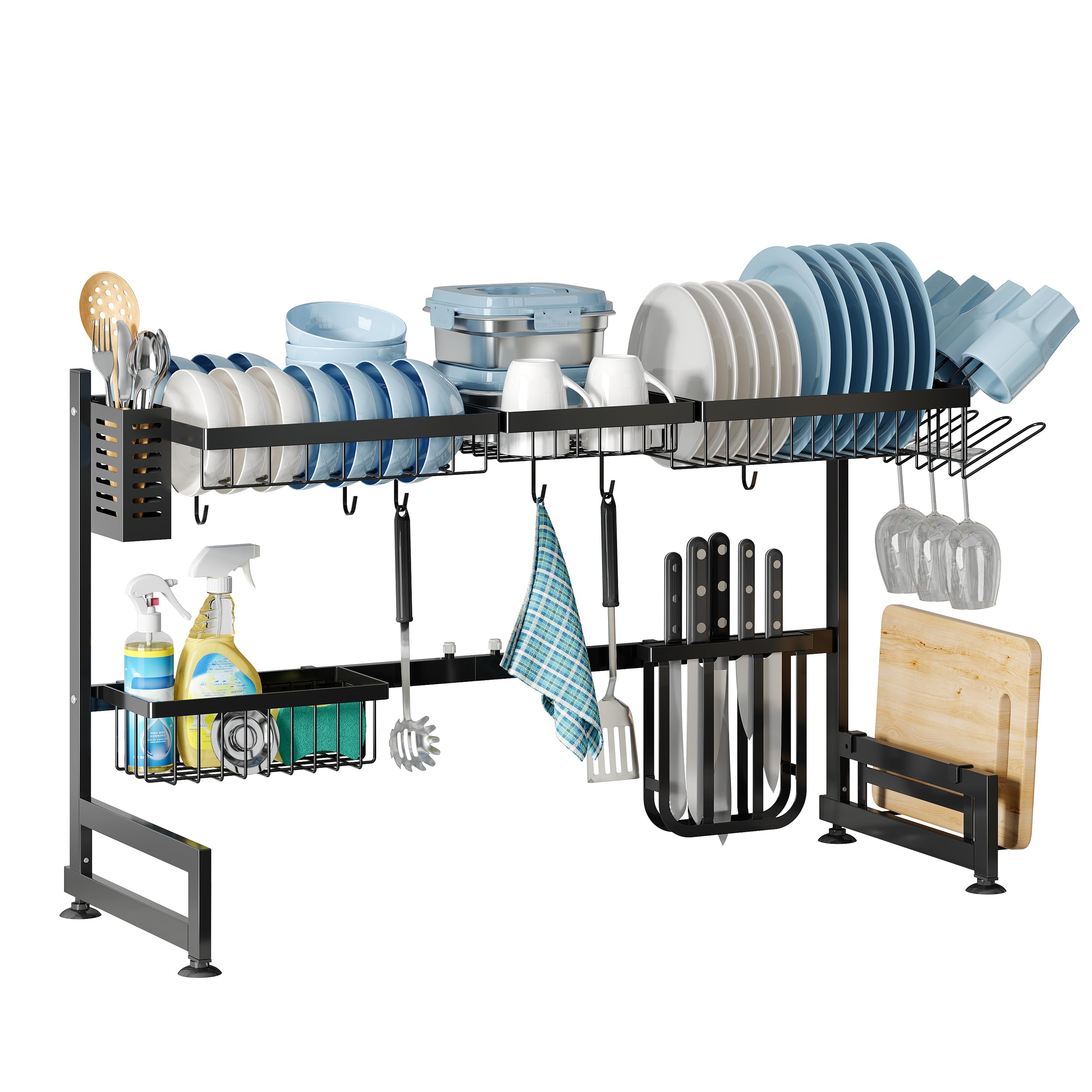 Amazon.com - BOOSINY Over The Sink Dish Drainer Drying Rack, Expandable ...