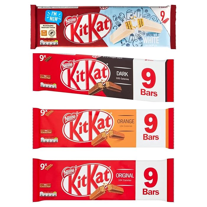 Buy Kit Kat 2 Finger Mixed Set 4 x 9 Bars (36 Bars) of KitKat Original ...