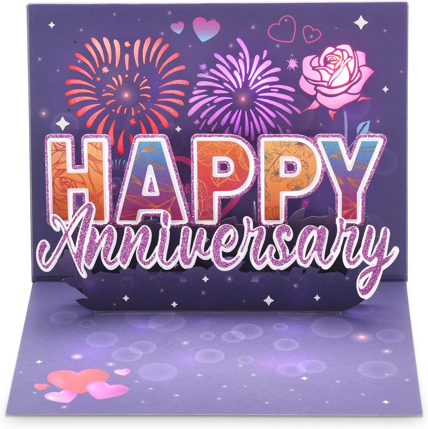 Amazon.com : CUTPOPUP Anniversary Card Pop Up, 3D Wedding Greeting ...