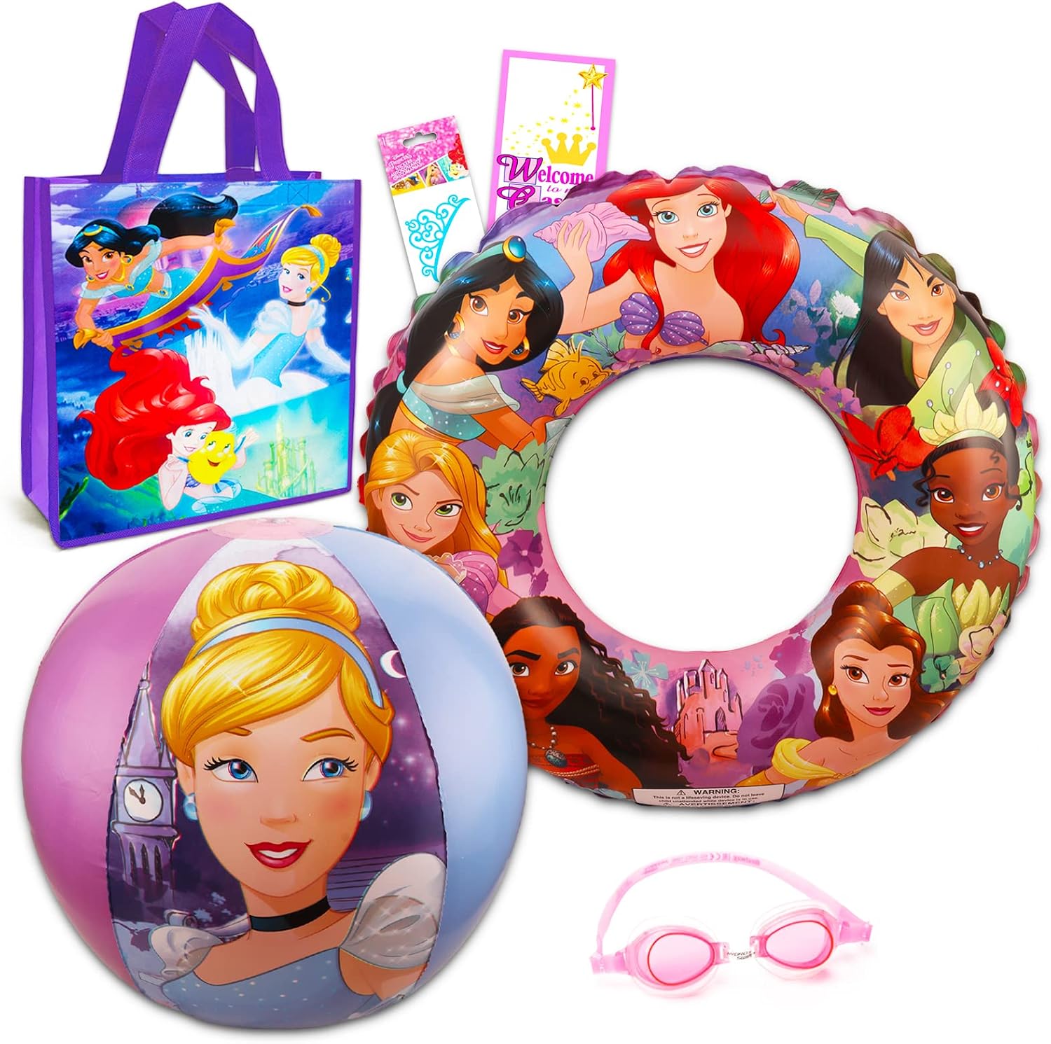 Buy Disney Princess Ultimate Pool Set - 6 Pc Princess Beach Toys Bundle ...