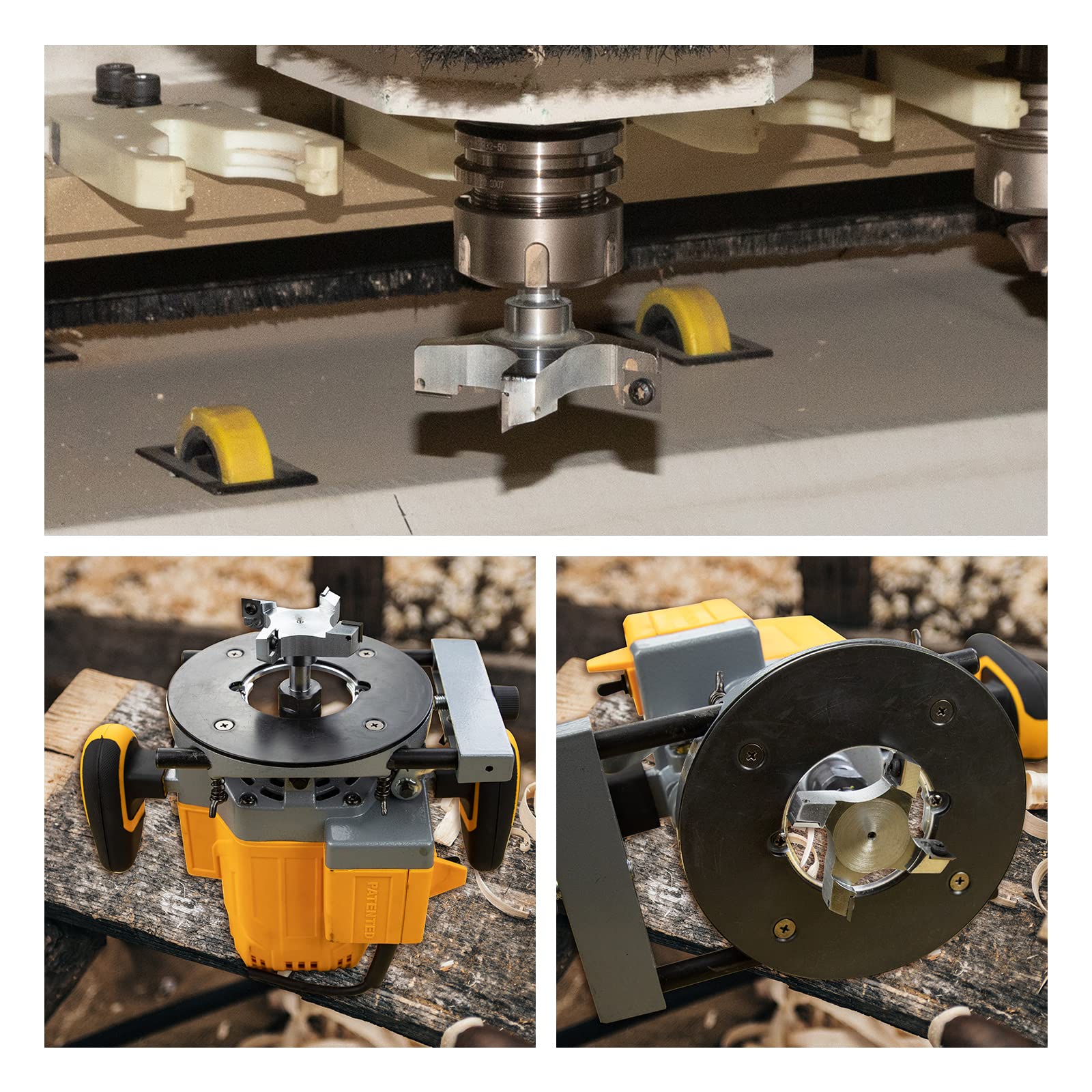 Snapklik.com : DEEFIINE CNC Spoilboard Surfacing Router Bits,1/2 Shank ...