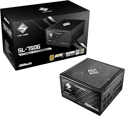Amazon.com: ASRock Steel Legend SL-750G 750W Power Supply ATX3.1 iCOOL Full Modular 10 Years ...