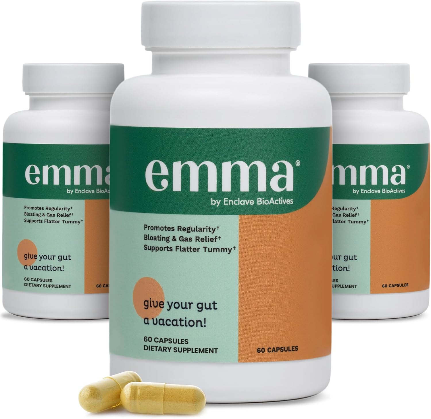 Amazon.com: Emma Gut Health - 3 Pack - Gas and Bloating Relief ...