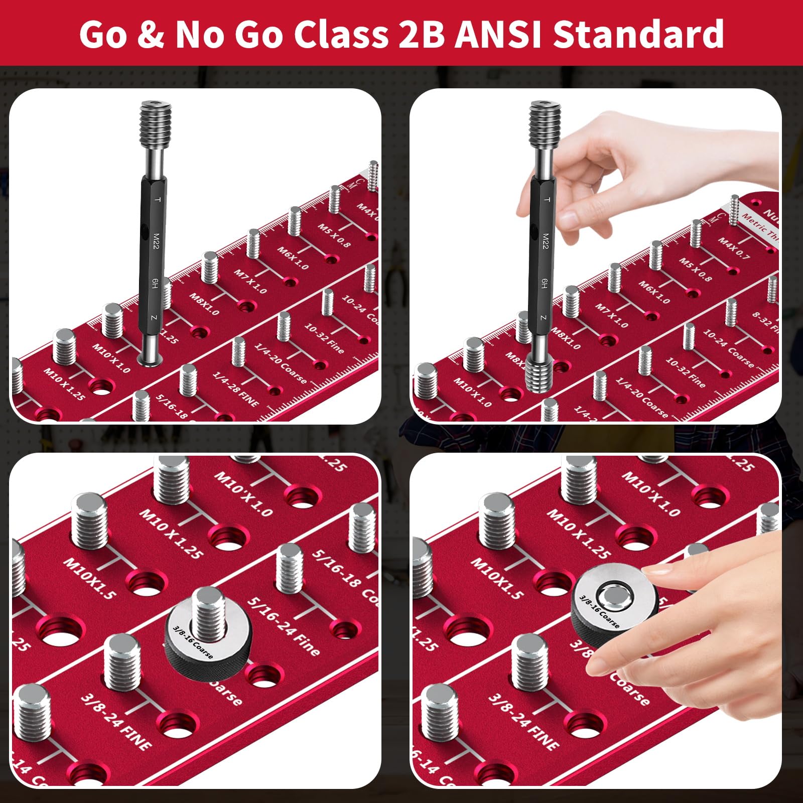 Snapklik.com : CARSHAM Nut And Bolt Thread Checker - Identibolt 14 ...