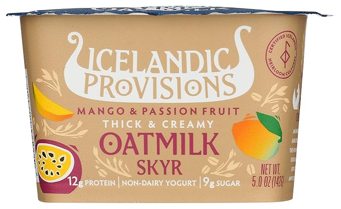 Amazon.com: Icelandic Provisions Oatmilk Skyr, Mango & Passionfruit, 5 ...