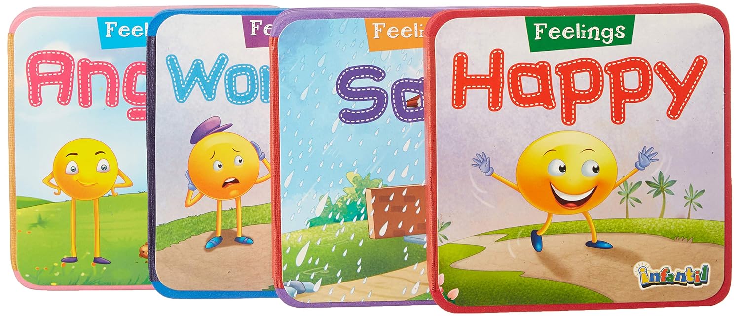 Buy MY FEELINGS, MY EMOTIONS (Angry, Happy, Sad, Worried) Set of 4 ...