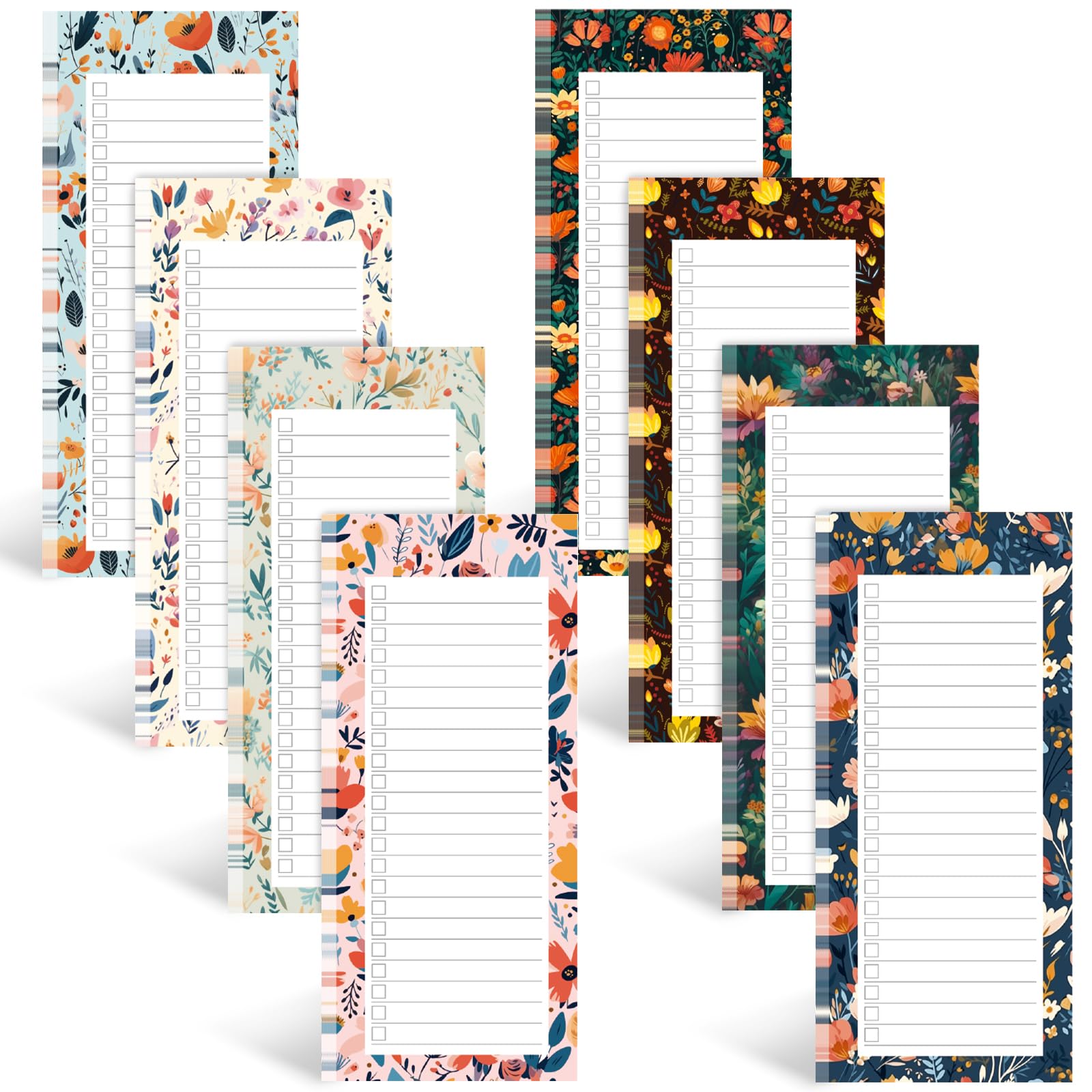 Amazon.com : HIBOX 8PCS Magnetic Notepads for Refrigerator, Notepads ...