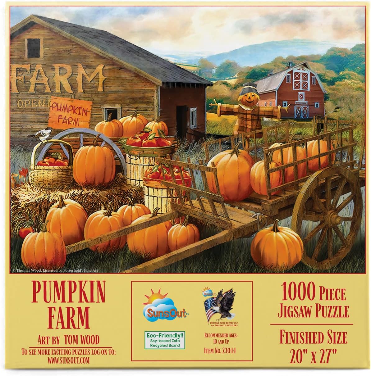 Amazon.com: SUNSOUT INC - Pumpkin Farm - 1000 pc Jigsaw Puzzle by ...