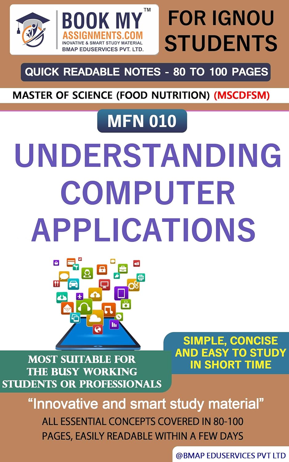 Buy IGNOU MFN 10 Understanding Computer Applications Study Material For ...