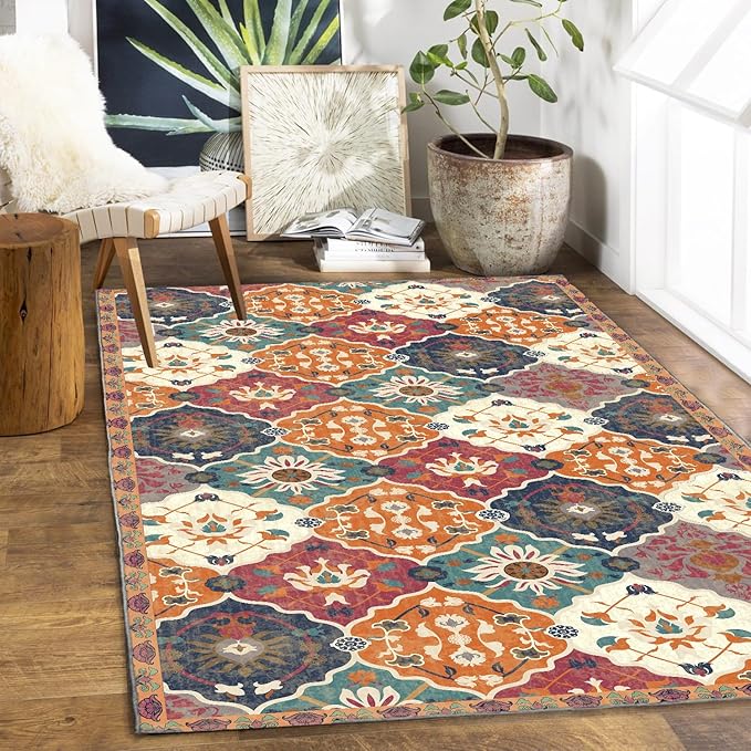 Buy ishro home 3 x 5 Feet 3D Jet Multi Printed Carpet Rug Runner and ...