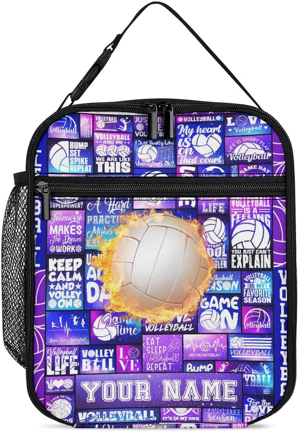 Amazon.com: ZCJB-WSRY Custom Volleyball Lunch Box - Cool Reusable ...