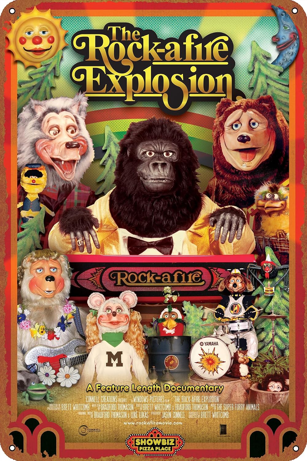 Amazon.com: The Rock-afire Explosion Metal Tin Sign Garage Sign Wall ...