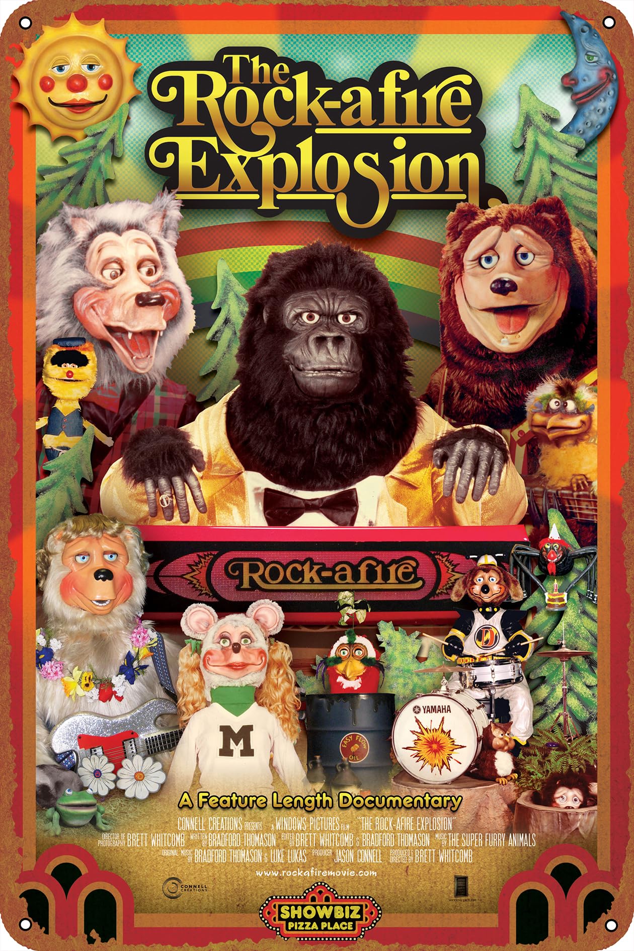 Amazon.com : The Rock-afire Explosion Metal Tin Sign Garage Sign Wall ...