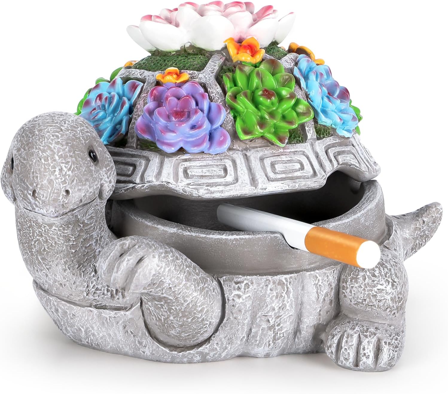 Amazon.com: Scotte Ashtray Portable Ashtray with Lid Resin Outdoor ...