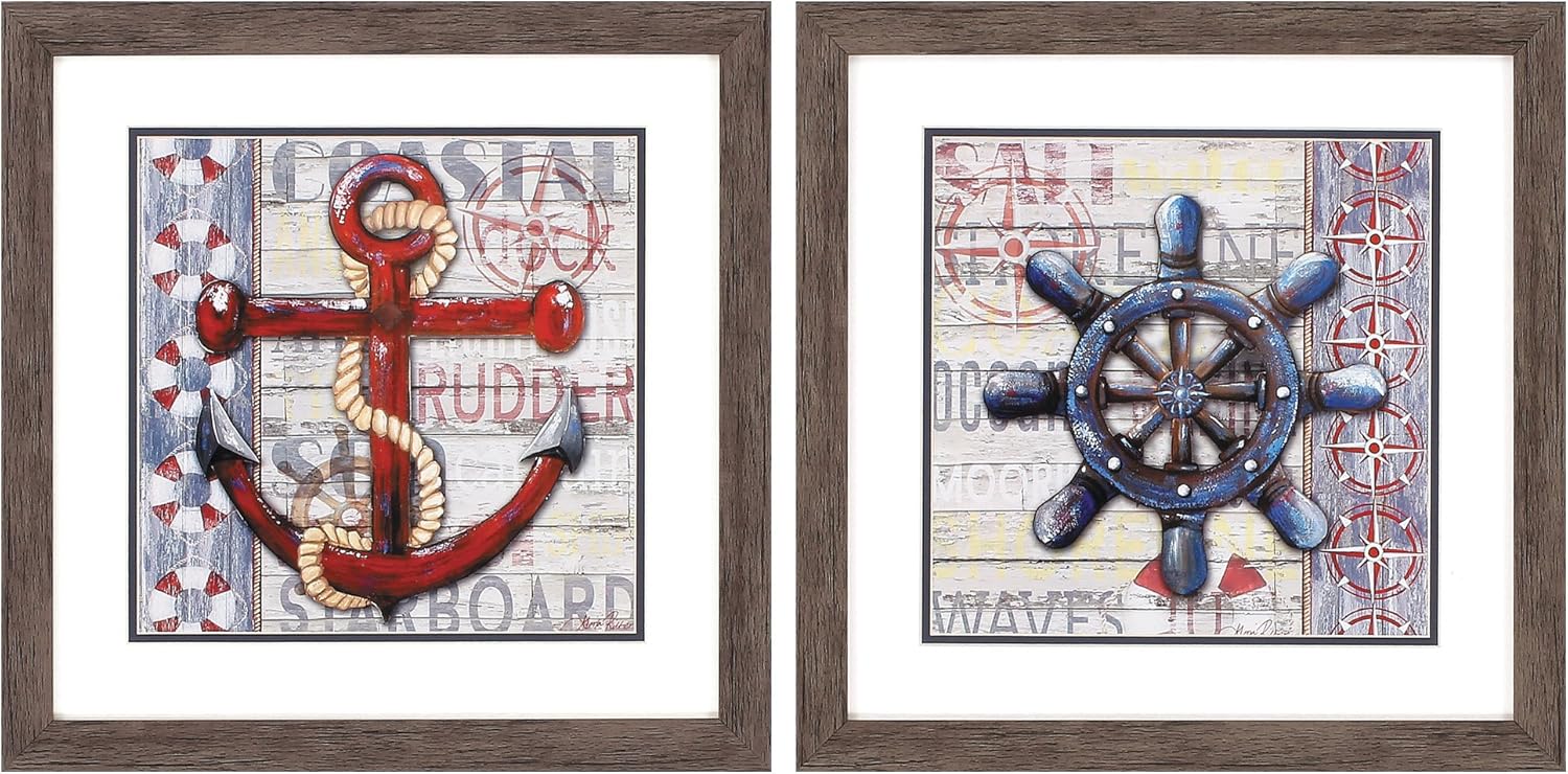 Amazon.com: Propac Images "Sailors Life Framed Artwork : Home & Kitchen