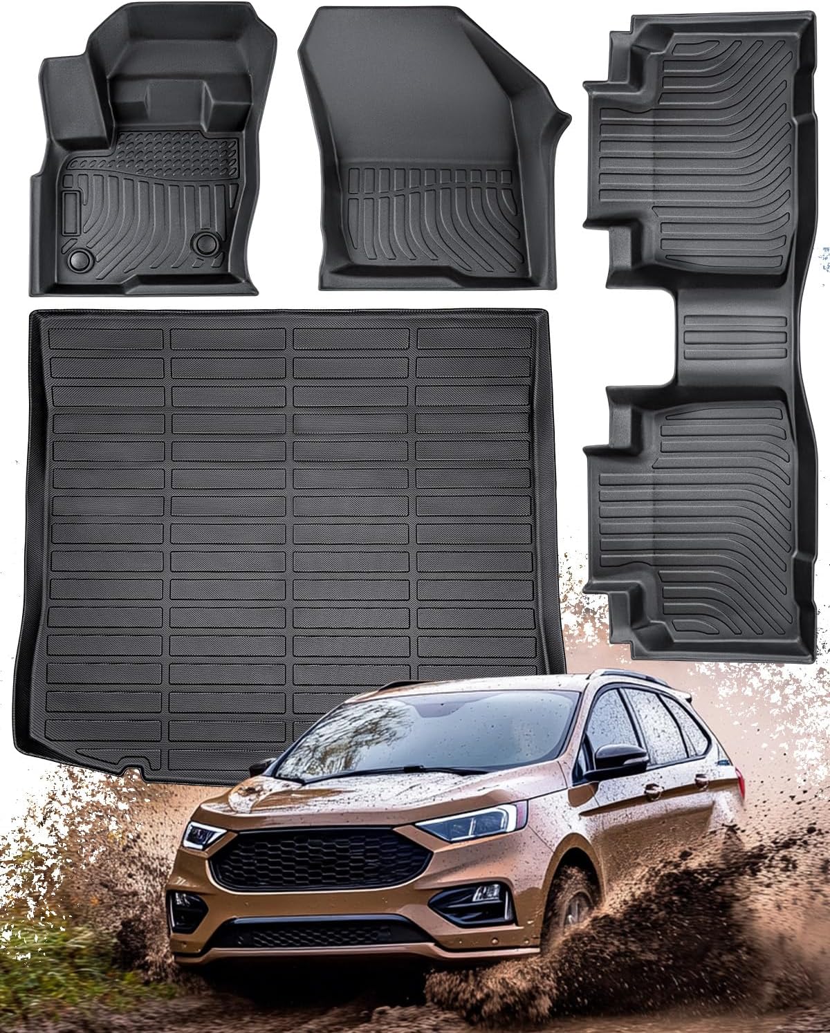 Amazon.com: Floor Mats & Cargo Liners for Ford Edge 2024 2023 2022 2021 ...