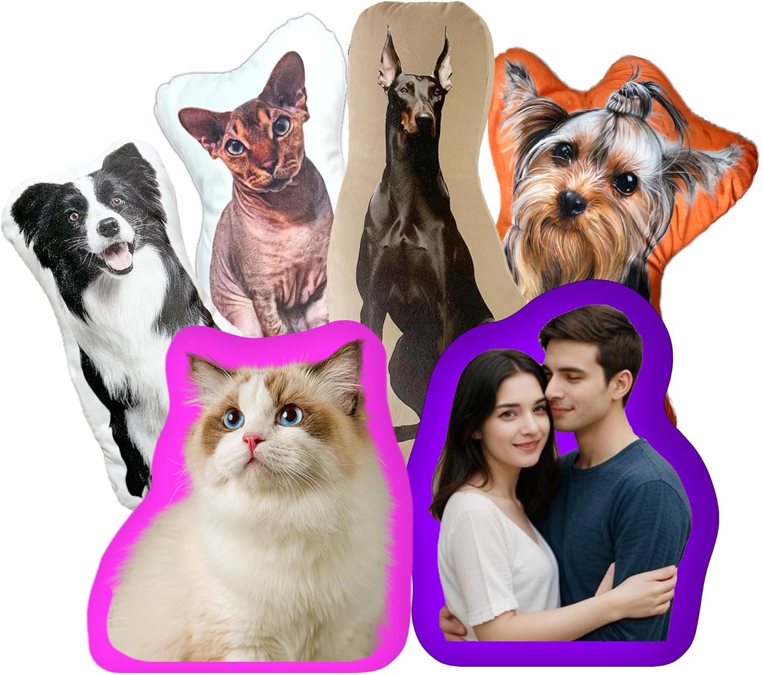 Amazon.com: Generic Pet Pillows Personalized Photo Custom Pillow ...