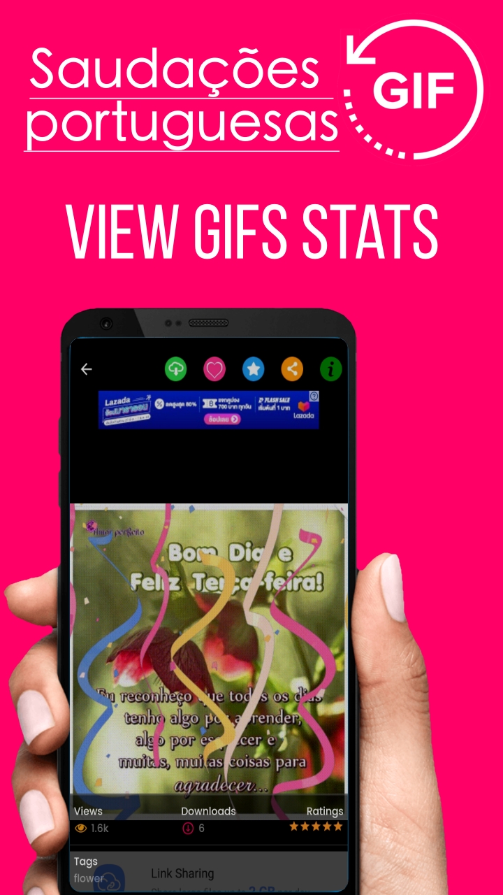 Portuguese Good Morning Good Day Gifs Images - App on Amazon Appstore