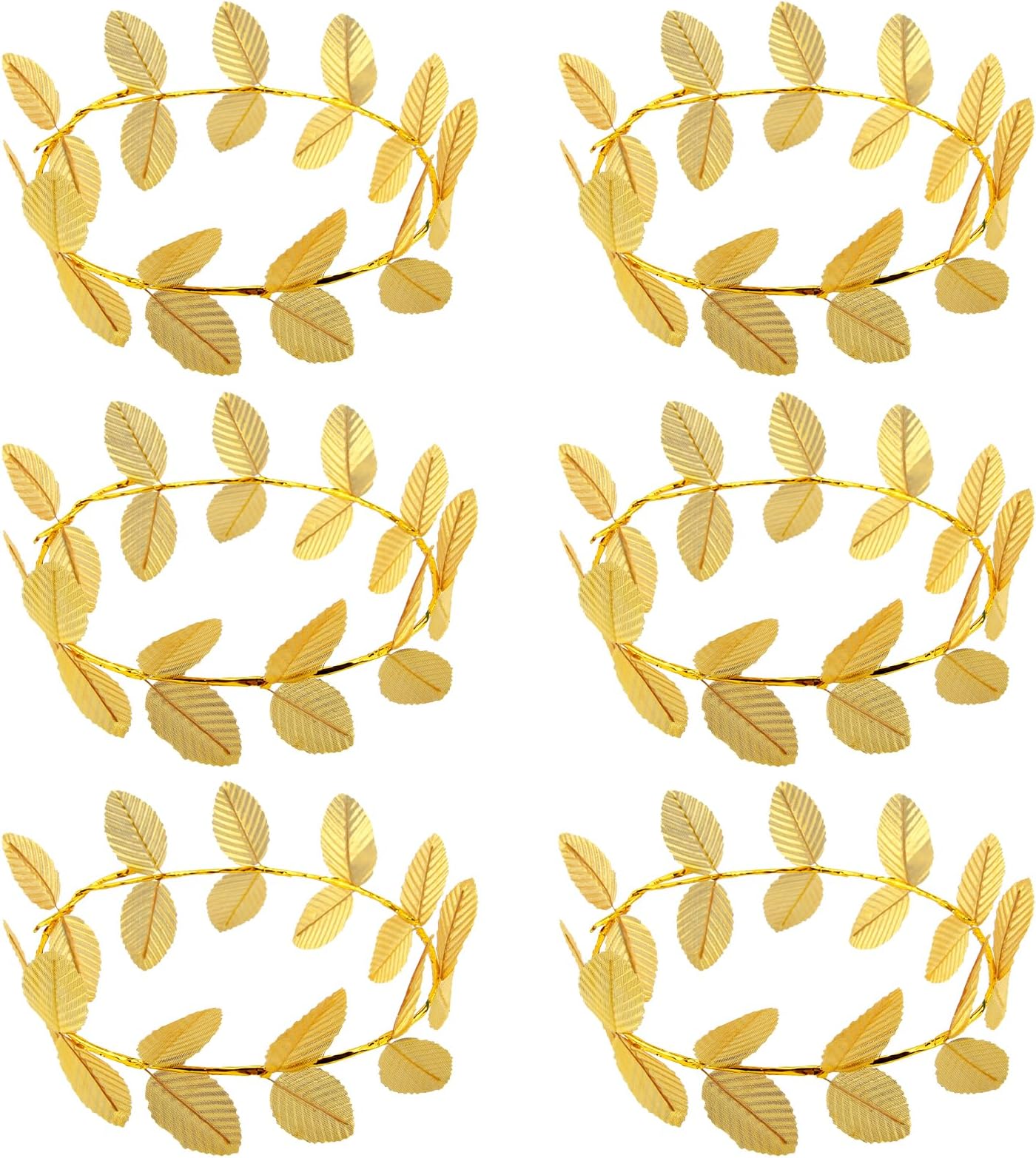 Amazon.com : Hoypeyfiy Laurel Crown - 12pcs Gold Leaf Roman Head Wreath ...