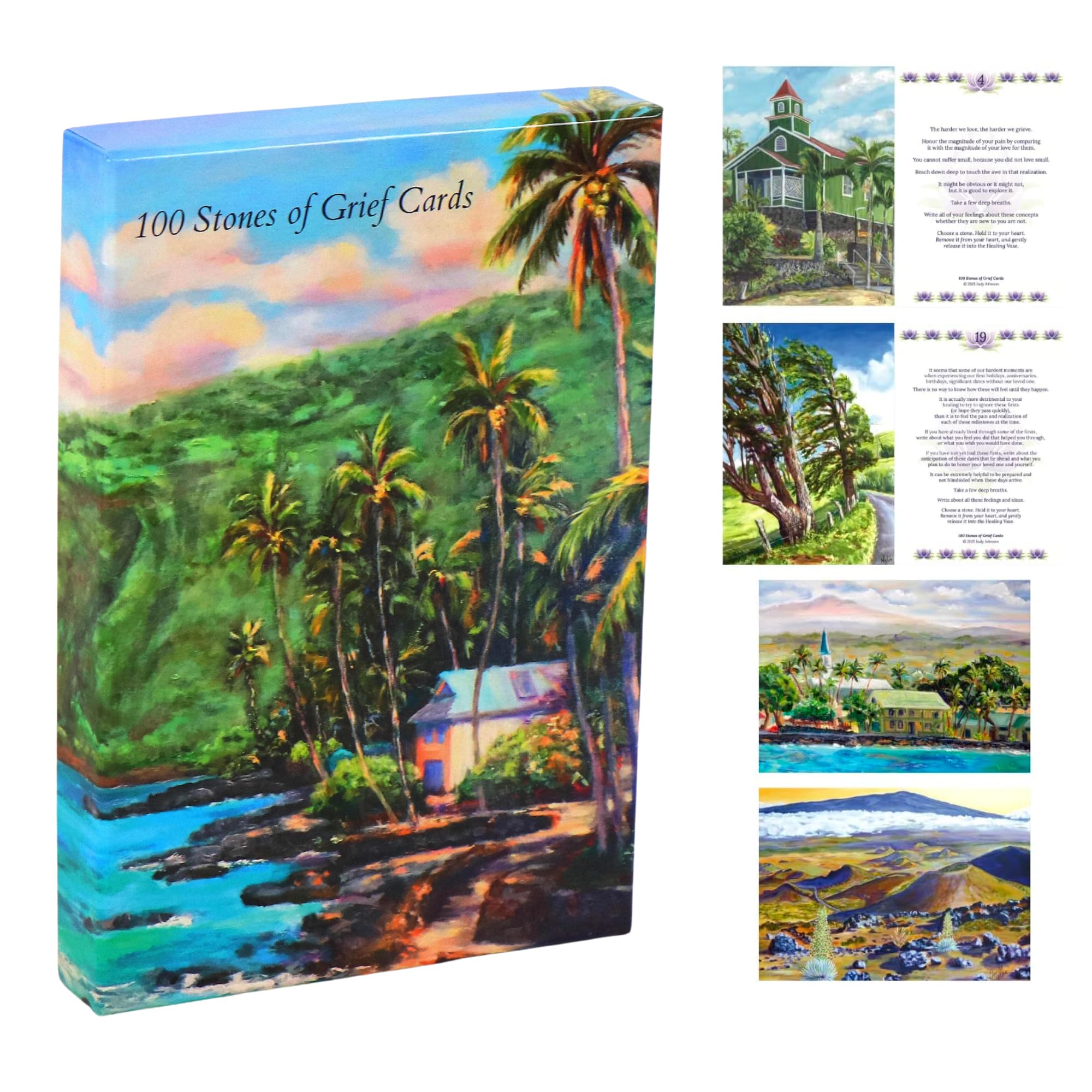 Snapklik.com : 100 Stones Of Grief Cards, 33 Grief Healing Therapy ...