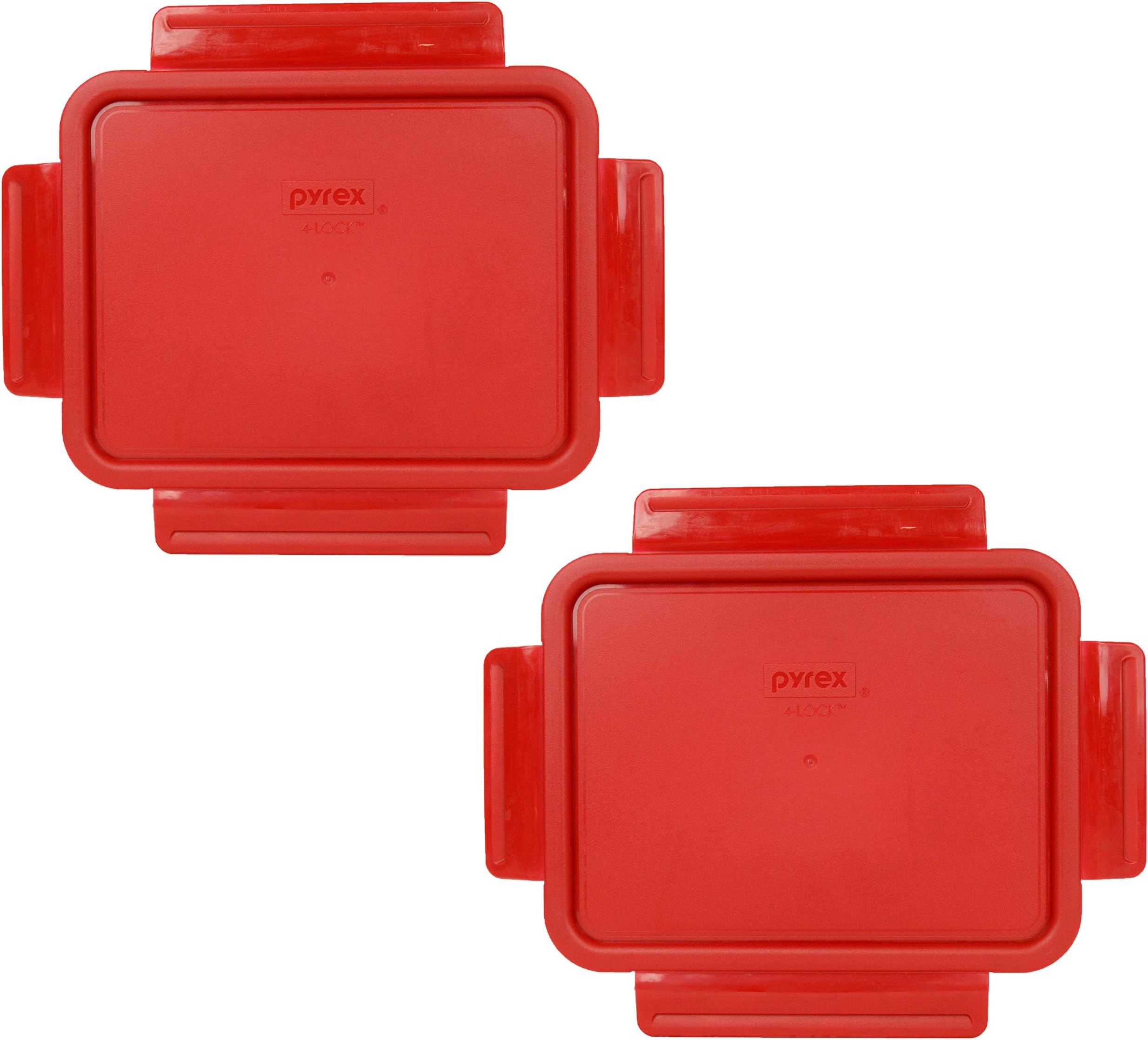 Amazon.com: Pyrex 7211R-PC 4-Lock/Freshlock Poppy Red Lid Made in the ...