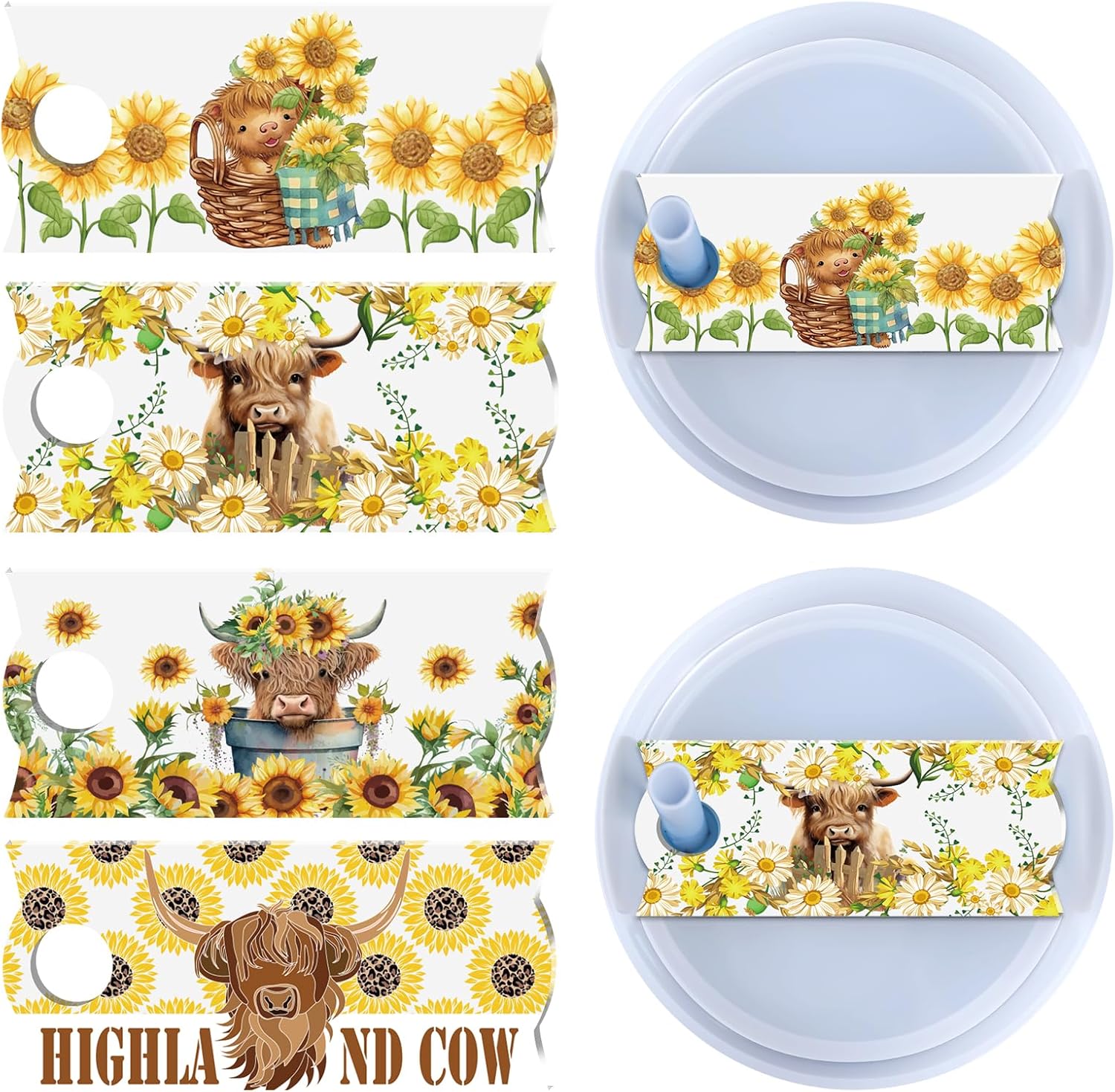 Amazon.com | Wxiben Designed for Stanley Name Plate - 4 Pcs Highland ...