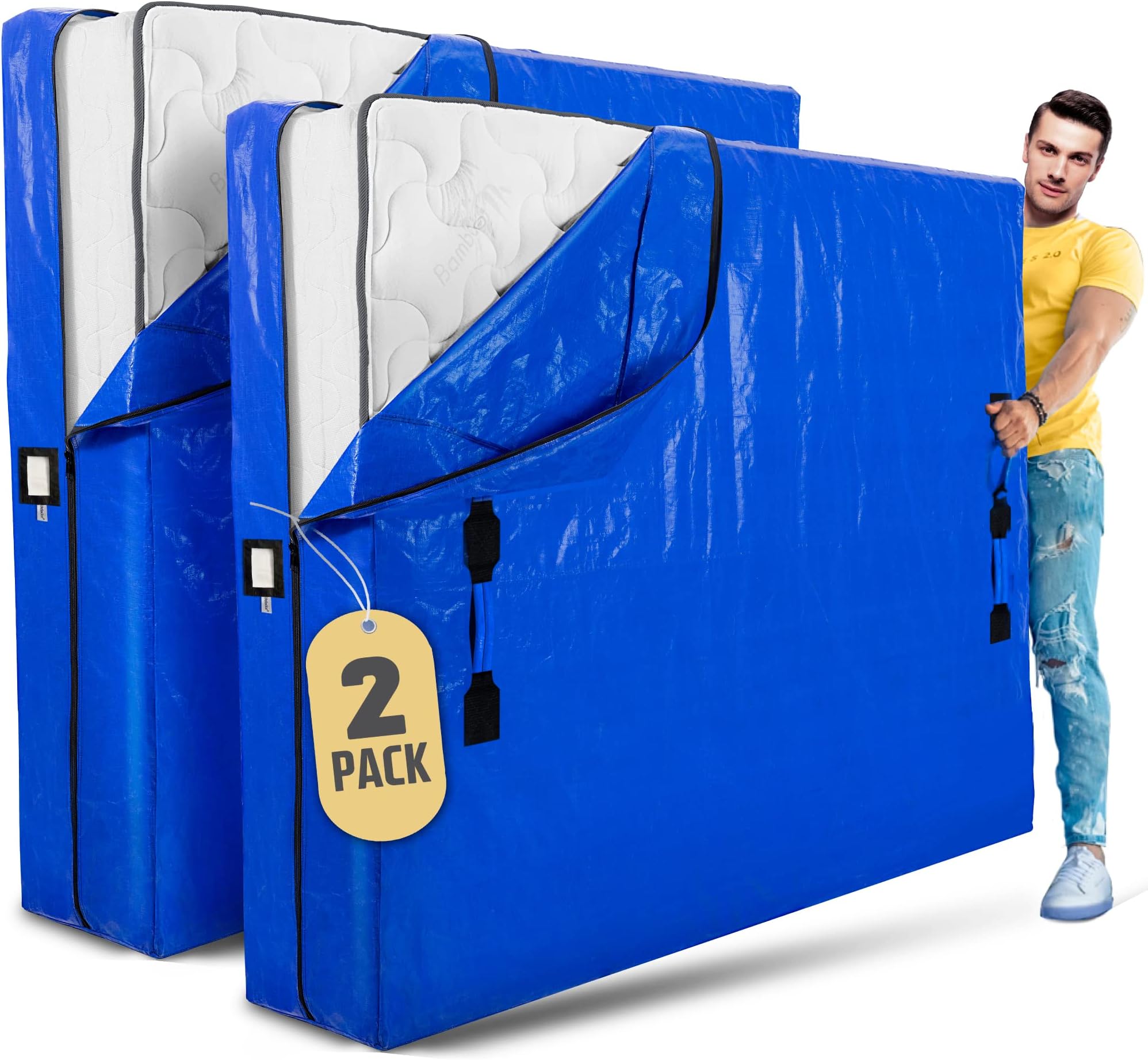 Amazon.com: U-Haul Deluxe King Mattress and Box Spring Bag Set – Moving ...