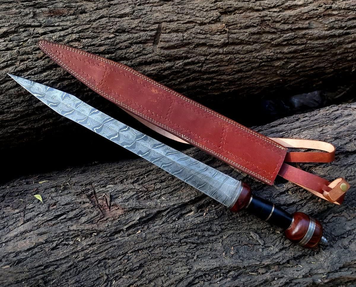 indpt knife Espada Gladius hecha a mano de acero de Damasco hecha a ...