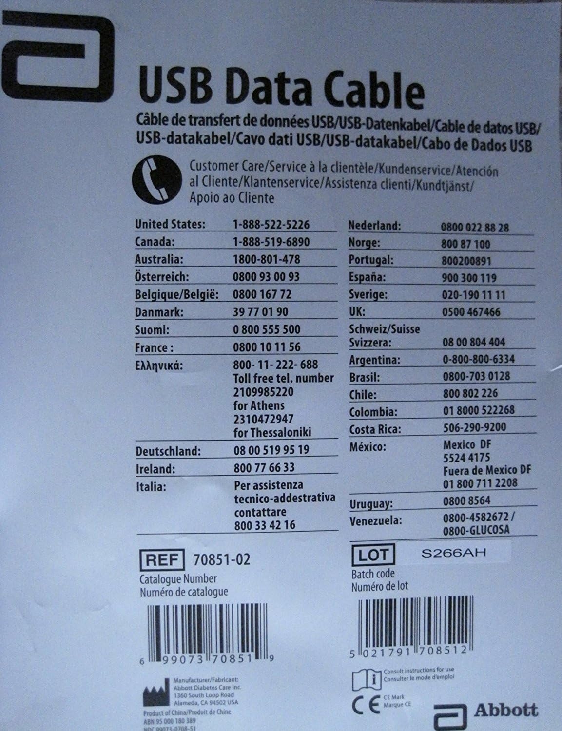 Amazon.com: FreeStyle Data Cable with USB port and Software v.1 ...