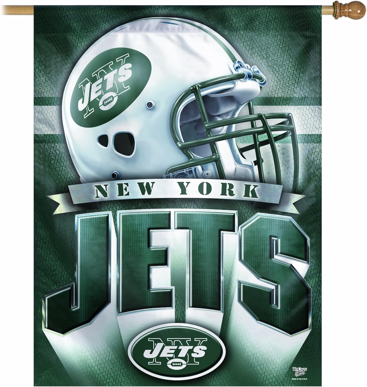 Amazon.com : New York Jets Vertical Flag : Outdoor Flags : Sports ...
