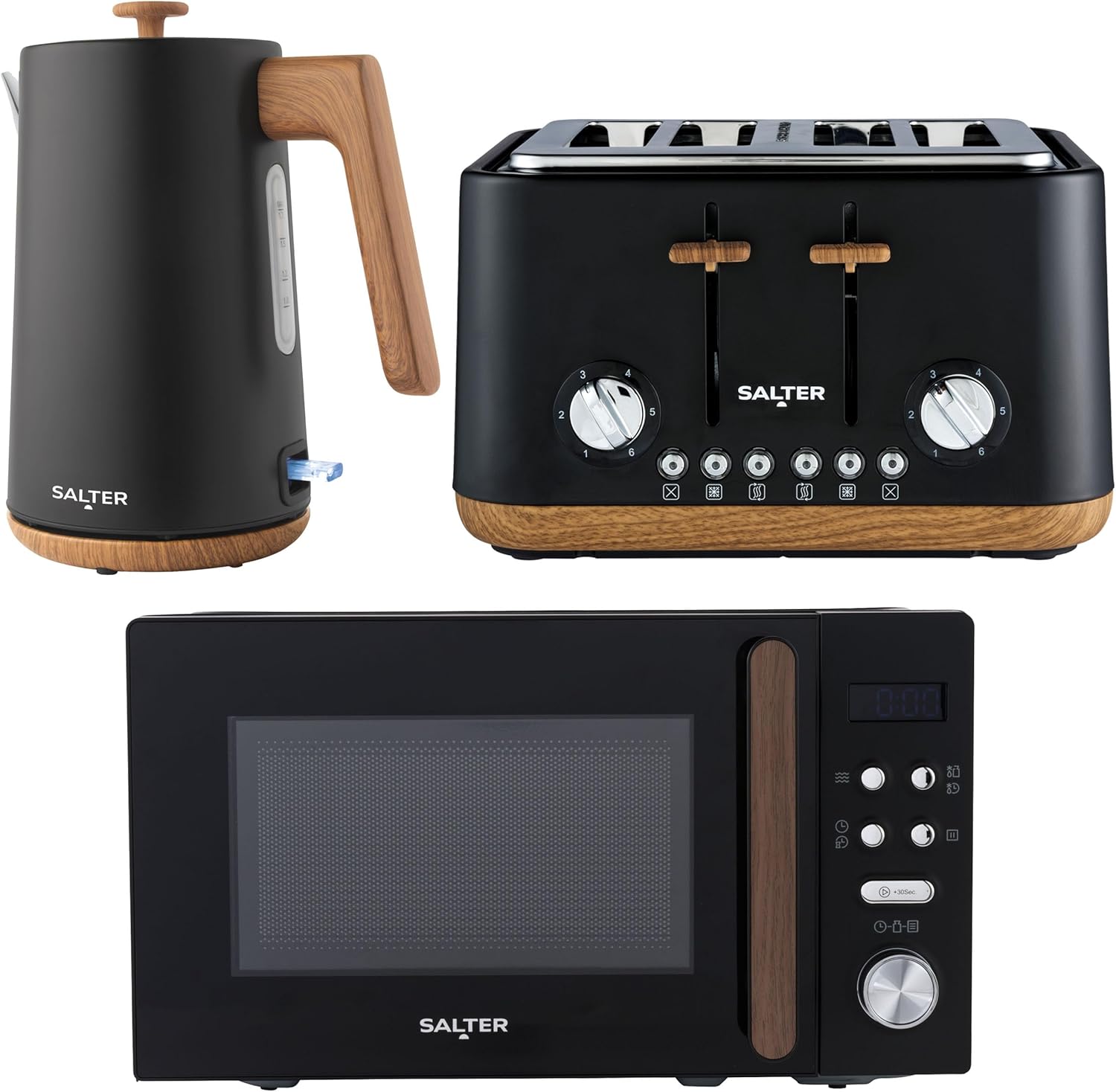 Salter COMBO-9195 Toronto Kettle, Toaster, Microwave Set – Kitchen ...