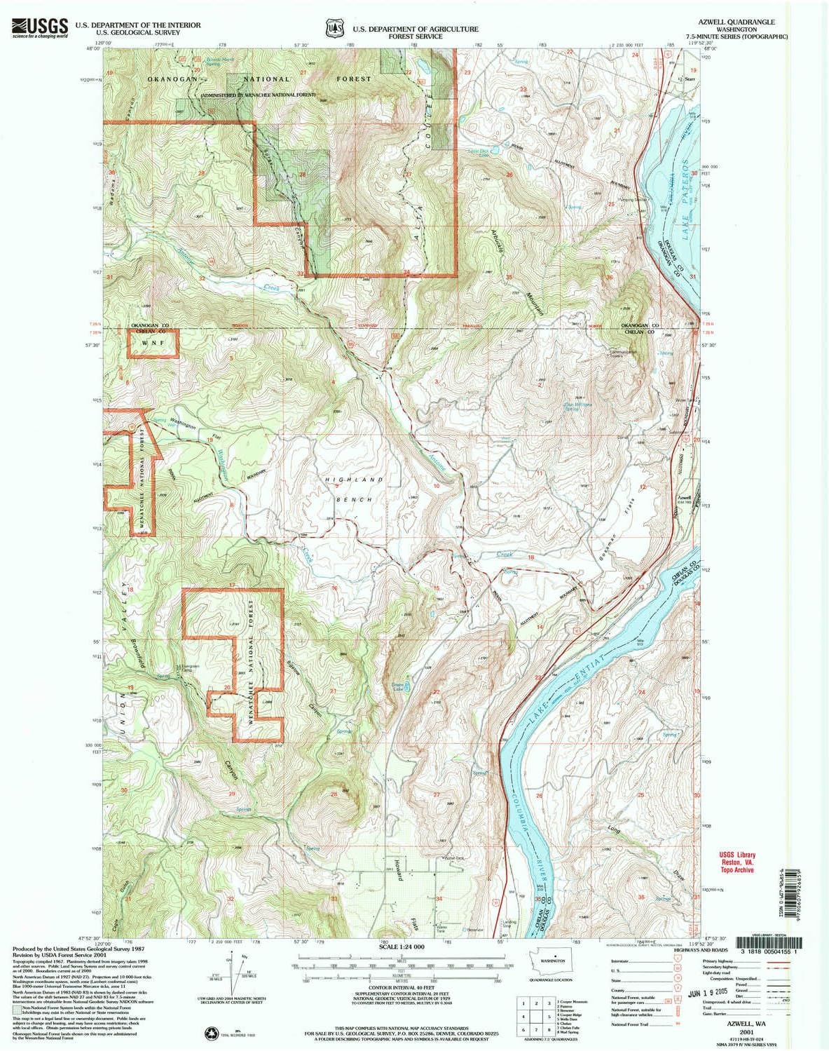 Amazon.com : Azwell WA topo map, 1:24000 Scale, 7.5 X 7.5 Minute ...