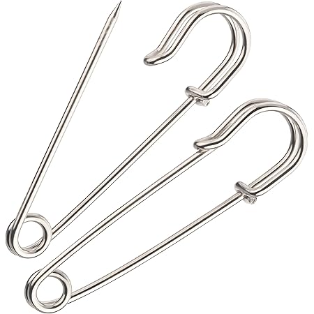 ReachTop Pack of 30 Large Safety Pins, 2.76" Heavy Duty Blanket Pins ...