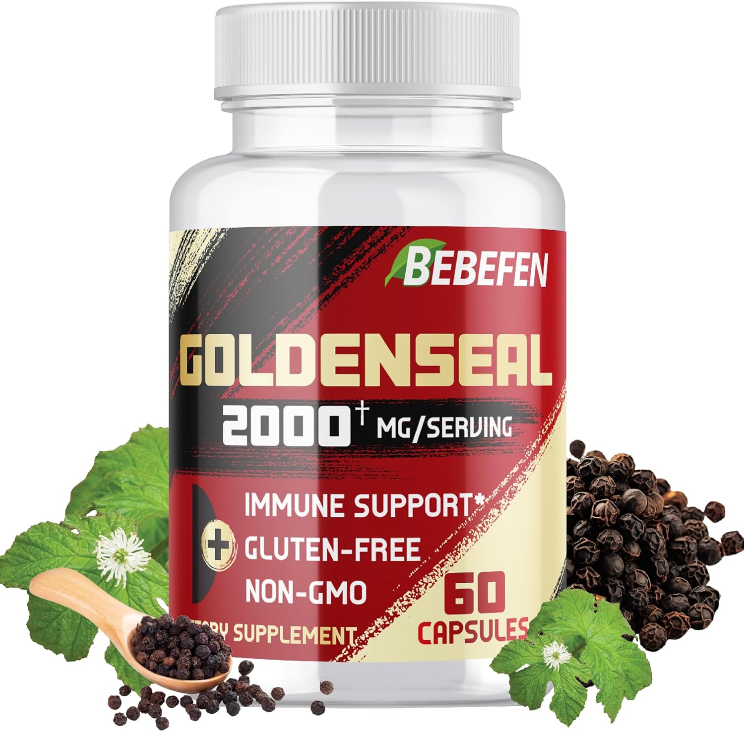 Amazon.com: BEBEFEN Goldenseal Root Capsules 2000mg | Traditional Herb ...