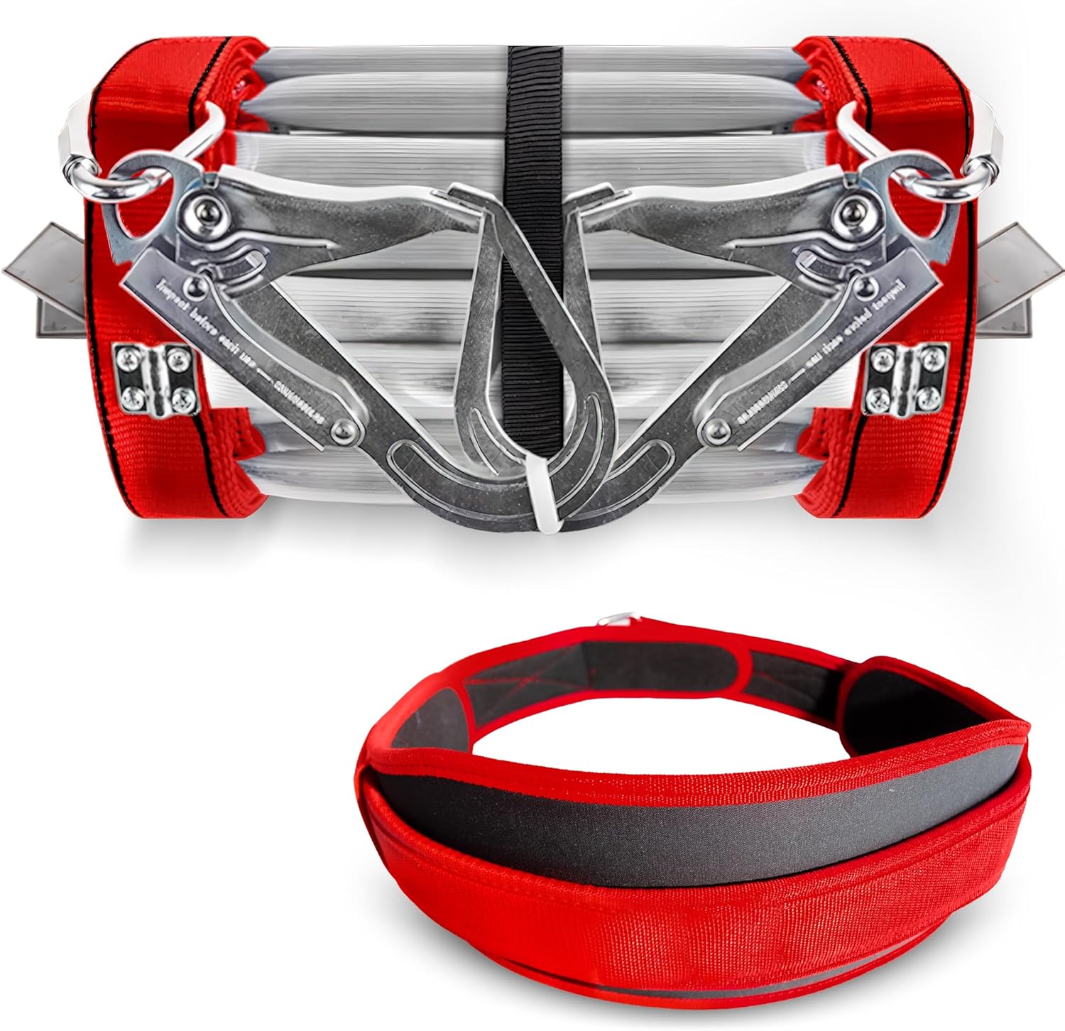 Fire Escape Ladder & Safety Belt, Collapsible 3 Story Fire Escape ...