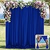 Amazon.com: ROMANKAS Royal Blue Ceiling Drapes for Parties 4 Panels ...