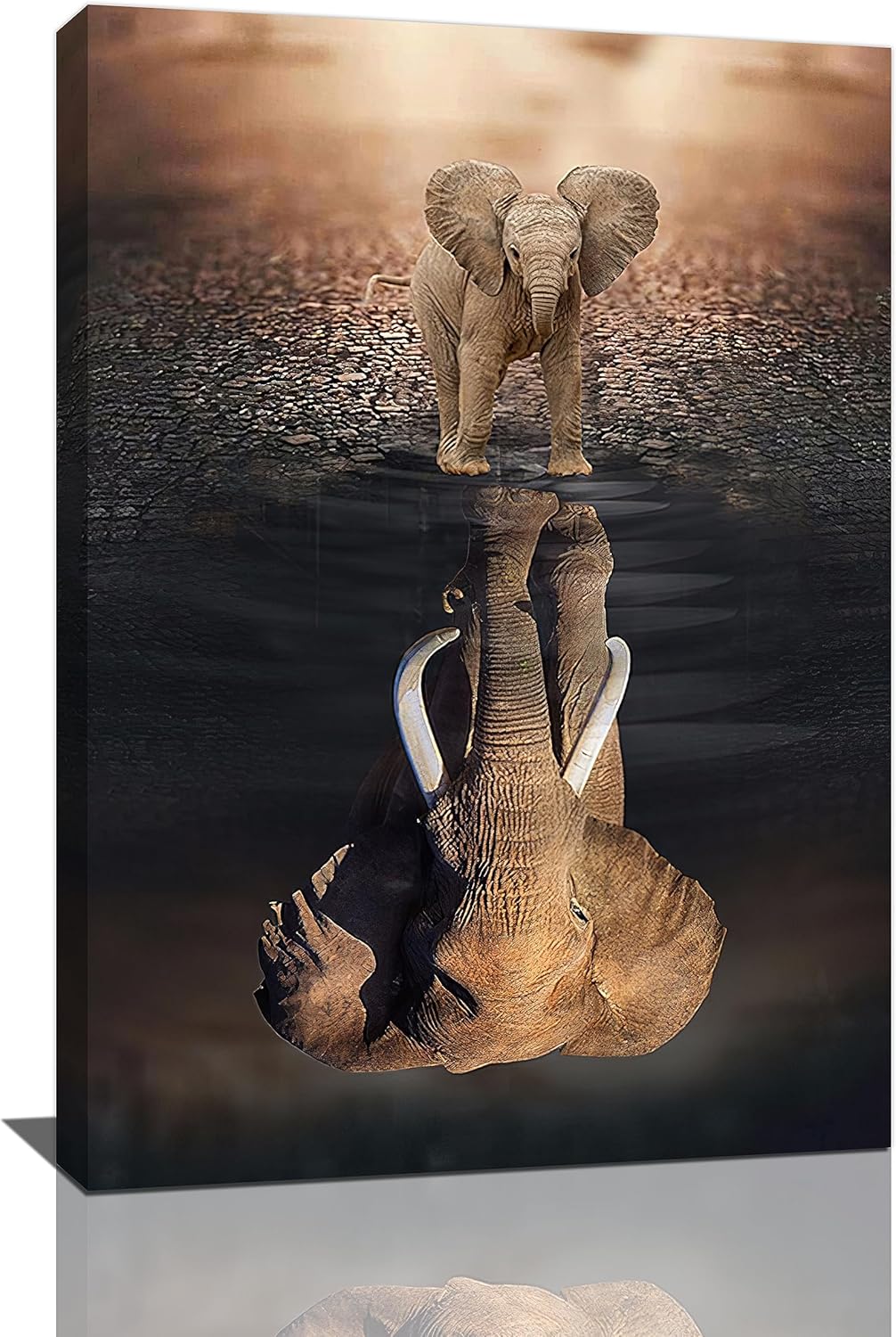 Amazon.com: Elephant Wall Art Mindset Is Everything Wall Decor ...