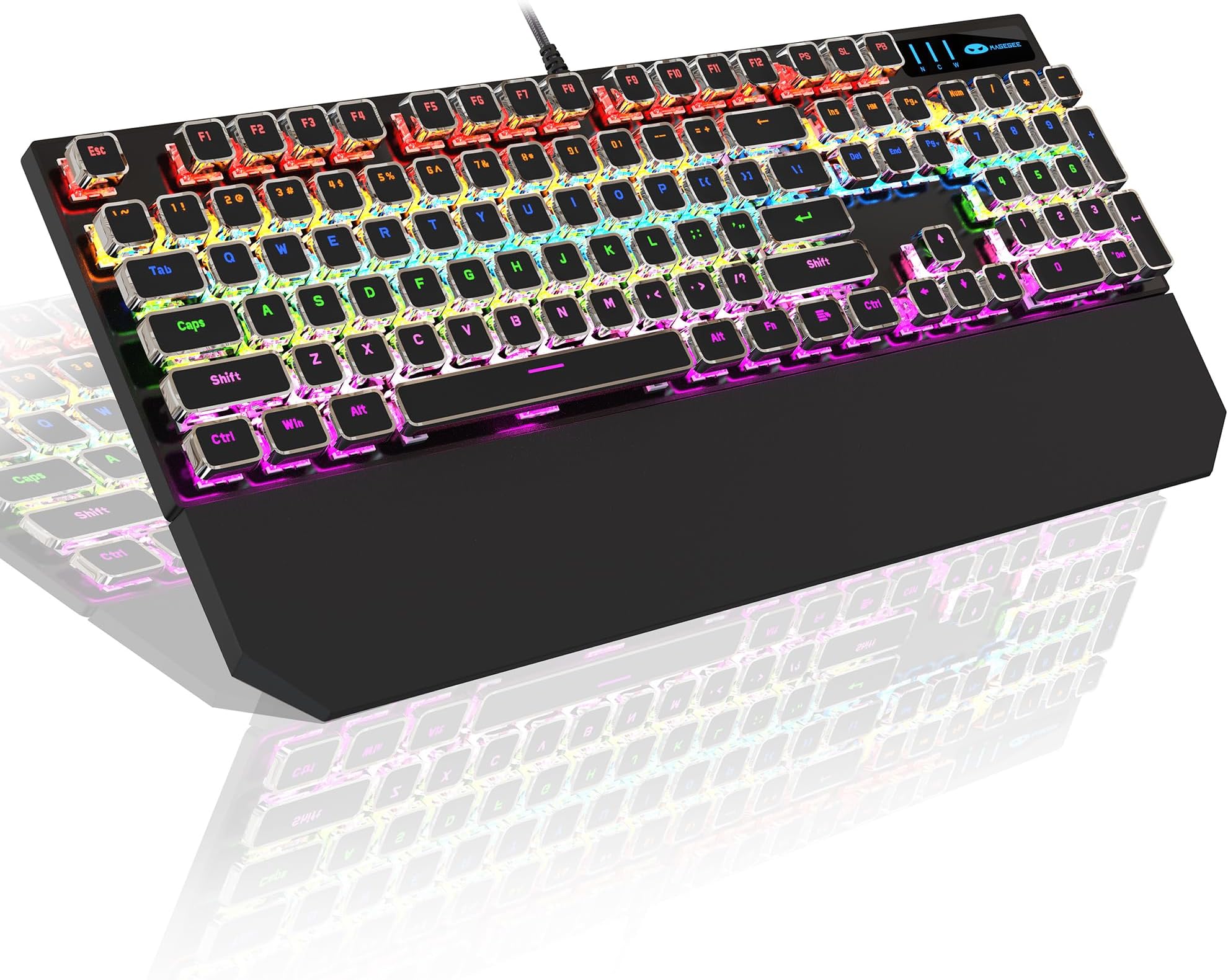 Amazon.com: MageGee Typewriter Mechanical Gaming Keyboard, Retro Punk ...