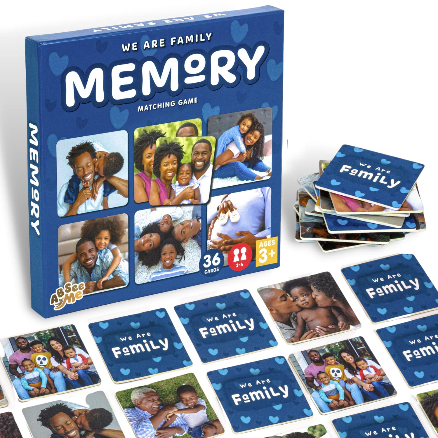 Buy We are Family Memory Matching Game for Kids - Memory Games for Kids ...