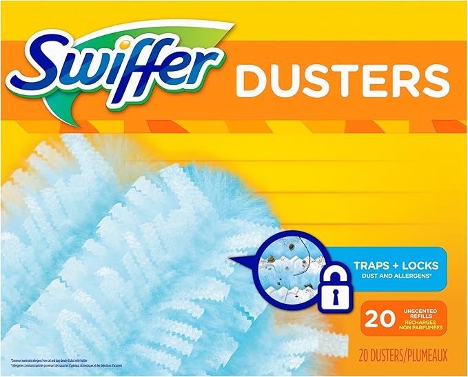 Swiffer Dusters Starter Pack. 1 handle, 20 disposable dusters. : Amazon ...